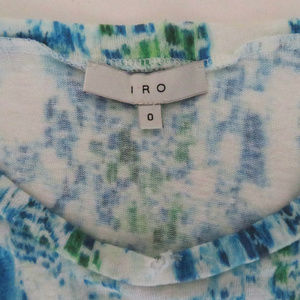 IRO | Tops | Iro Gypsy Print Linen Tee Shirt | Poshmark